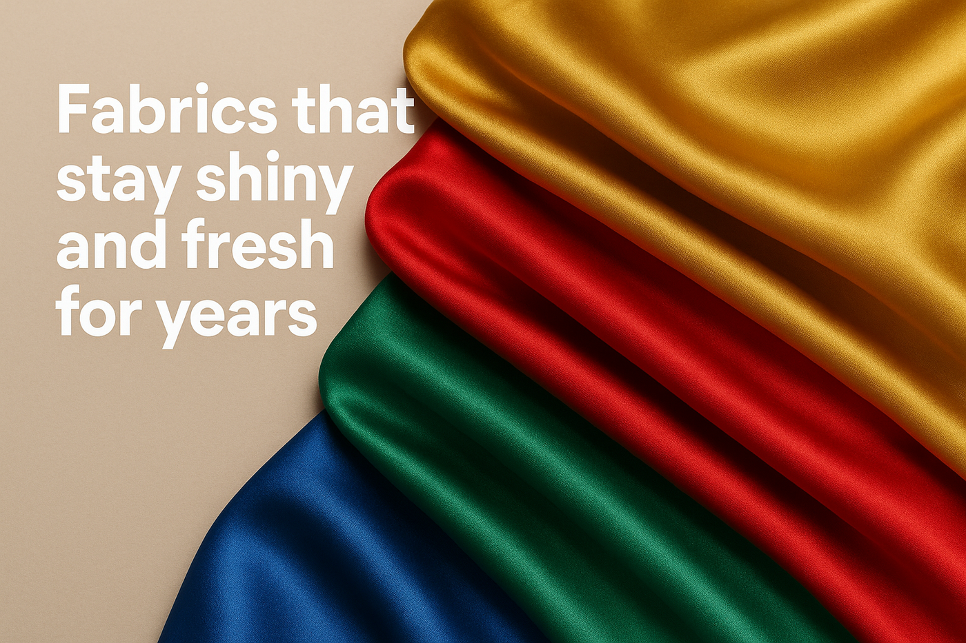 Fabrics That Stay Shiny And Fresh For Years