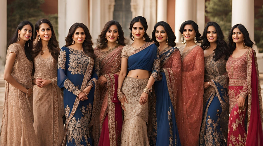 Elevate Your Look: Styling Embroidered Georgette