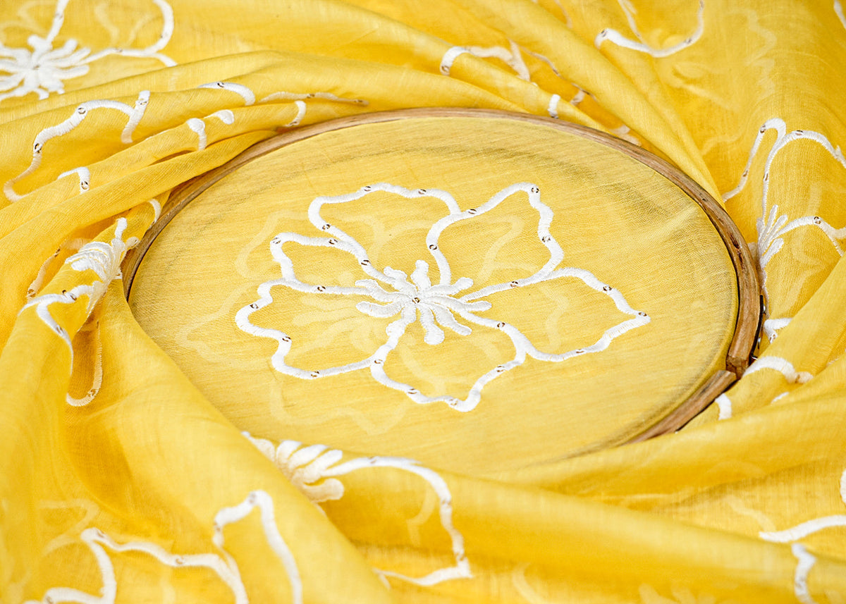Buy Premium Haldi Fabric Online | Paras Gallery Fabrics